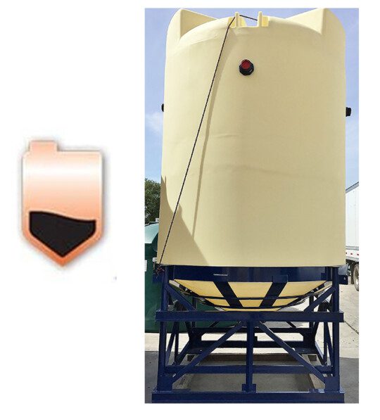 Cone-Bottom Polyethylene Plastic Chemical Tanks | Poly Processing